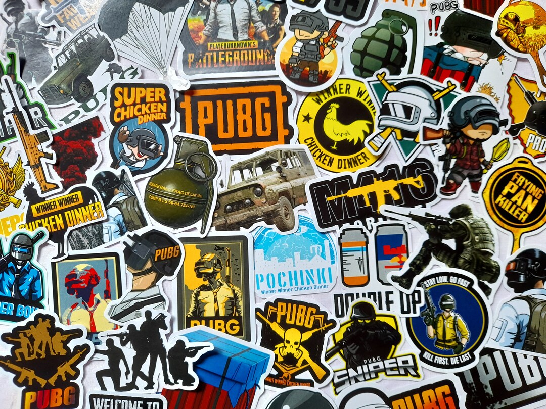 50PCS PUBG Game Stickers Lot Bomb Battleground Stickers for Laptop ...