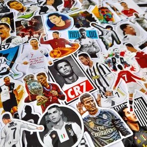 50pcs Cristiano Ronaldo CR7 Football Sticker Pack, Premier League ...