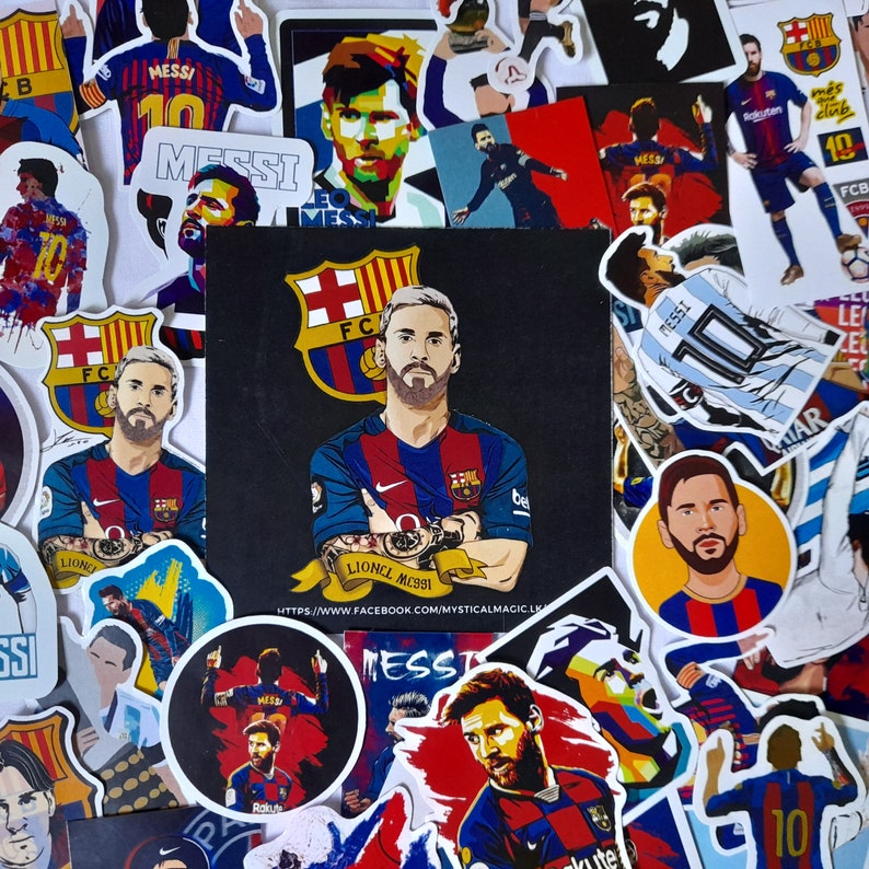 50pcs Football Goat Lionel Messi Football Sticker Pack, Skateboard ...