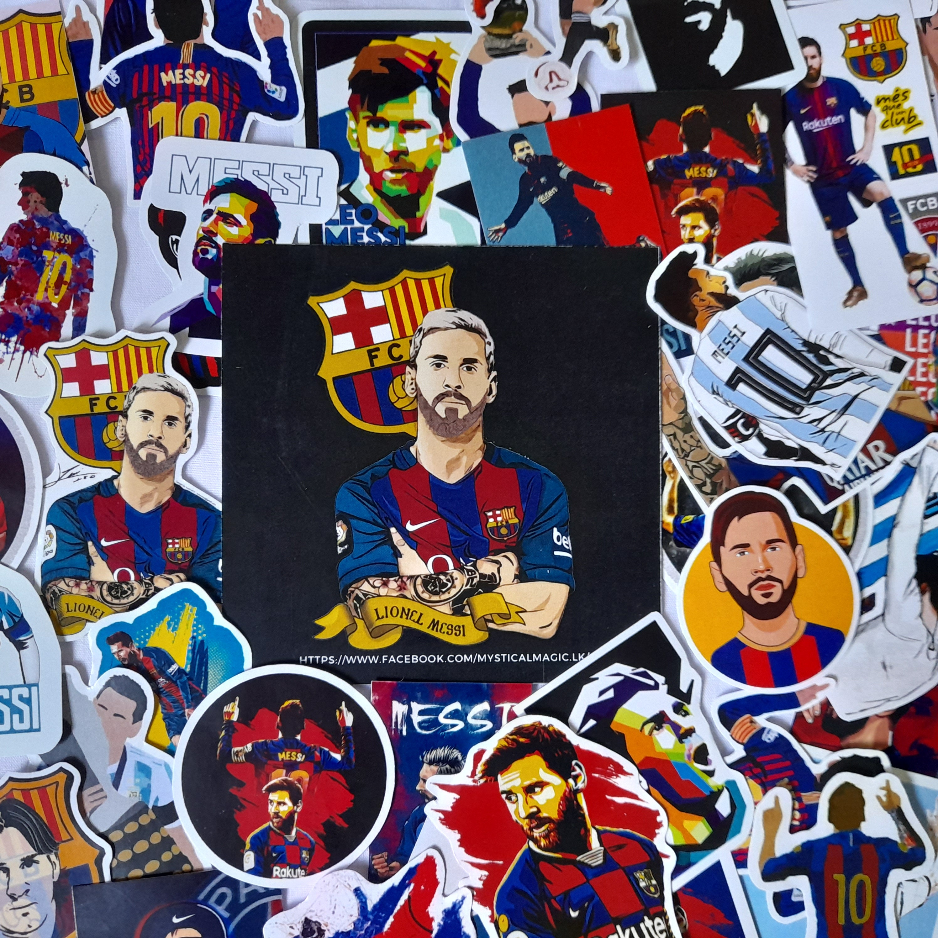 50pcs Football Goat Lionel Messi Football Sticker Pack, Skateboard ...