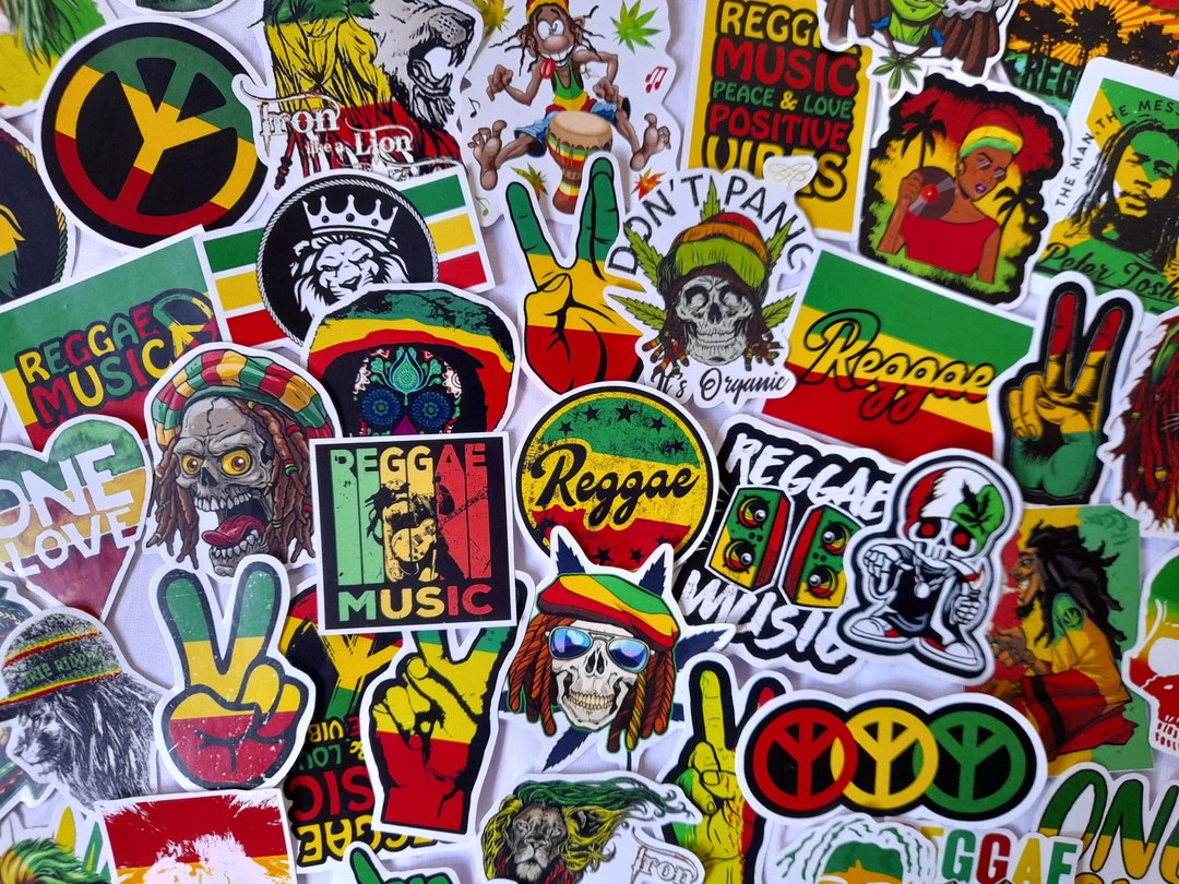 50PCS Reggae Rasta Man Aesthetic Stickers Reggae Music - Etsy