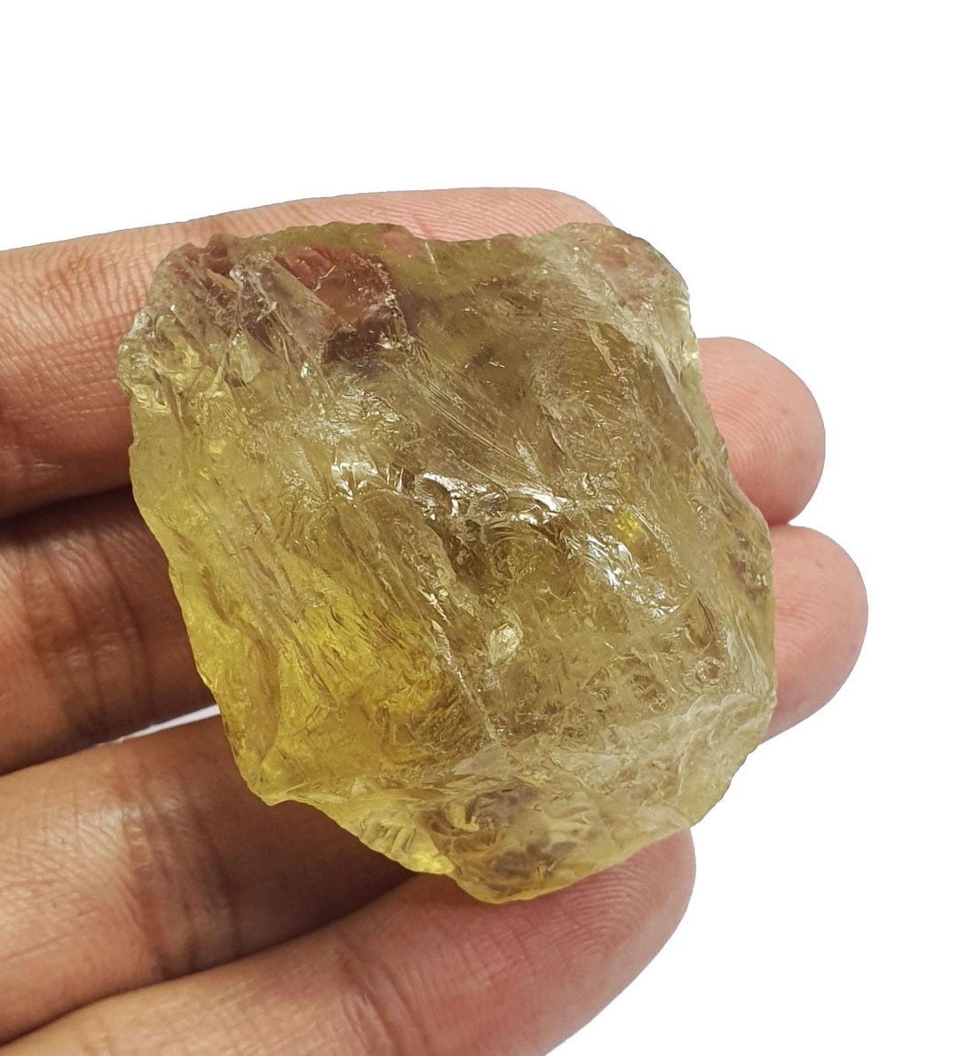 243ct Natural Yellow Lemon Quartz Rough Raw Crystal AAA Quality Loose ...