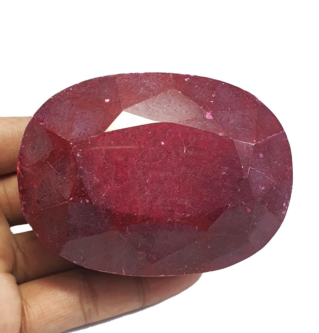 2207 Ct Natural Mozambique Pigeon Blood Red Ruby Oval Cut Faceted Huge ...