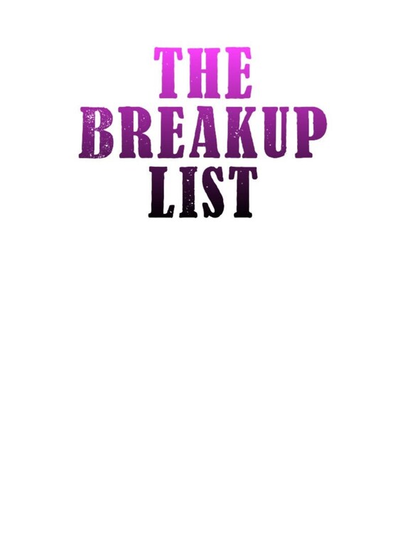 The Breakup List - Etsy