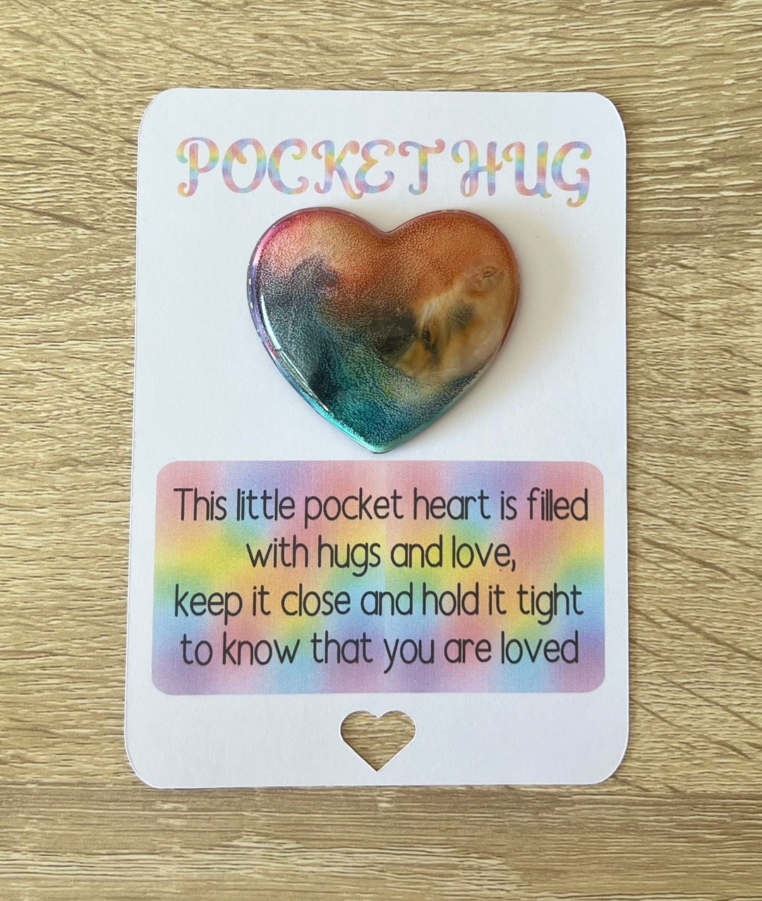 Pocket Hugs Handmade With Resin Christmas Gift Birthday Back to School ...
