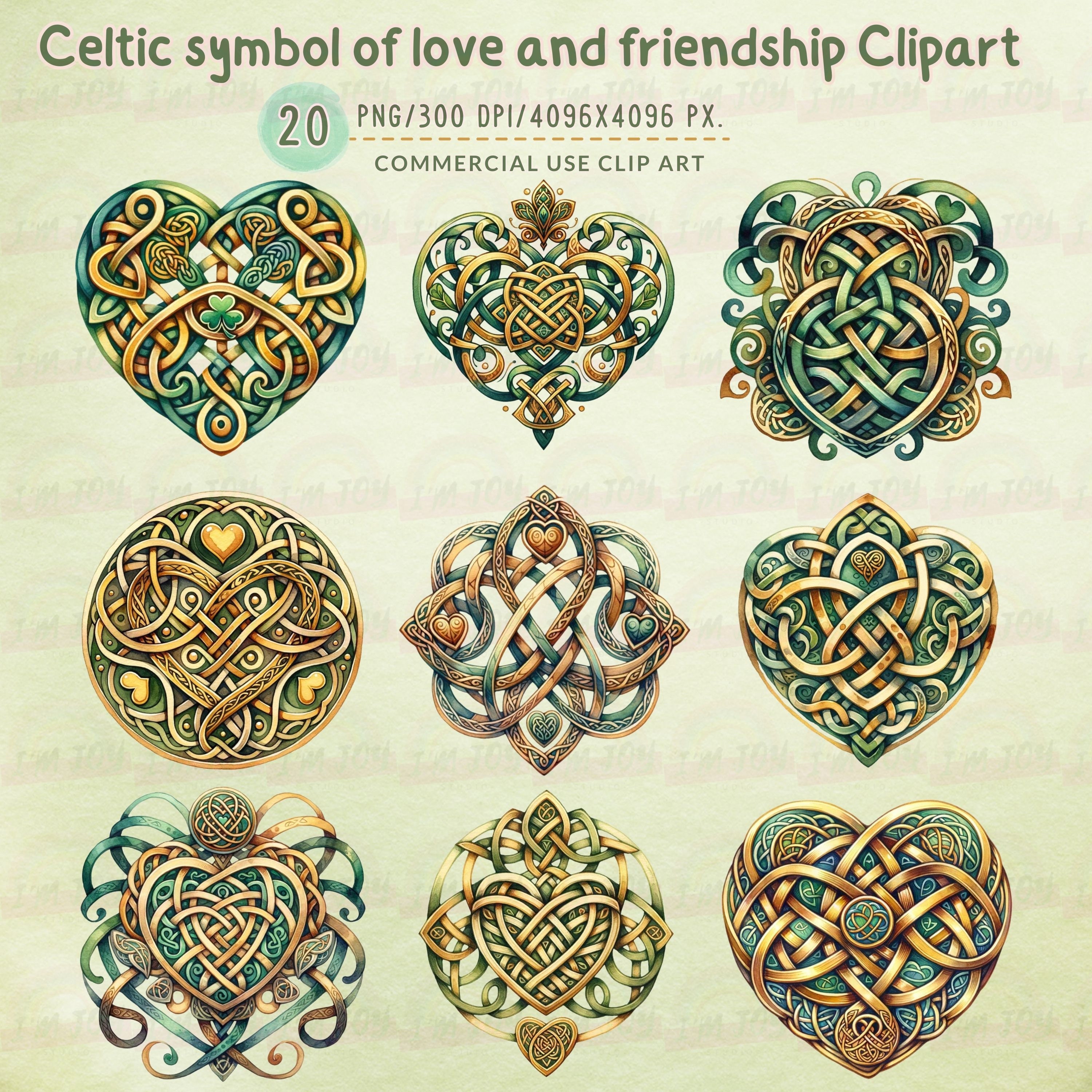 20 Intricate Celtic Love Knot Clipart,digital Art for Crafts, Eternal ...