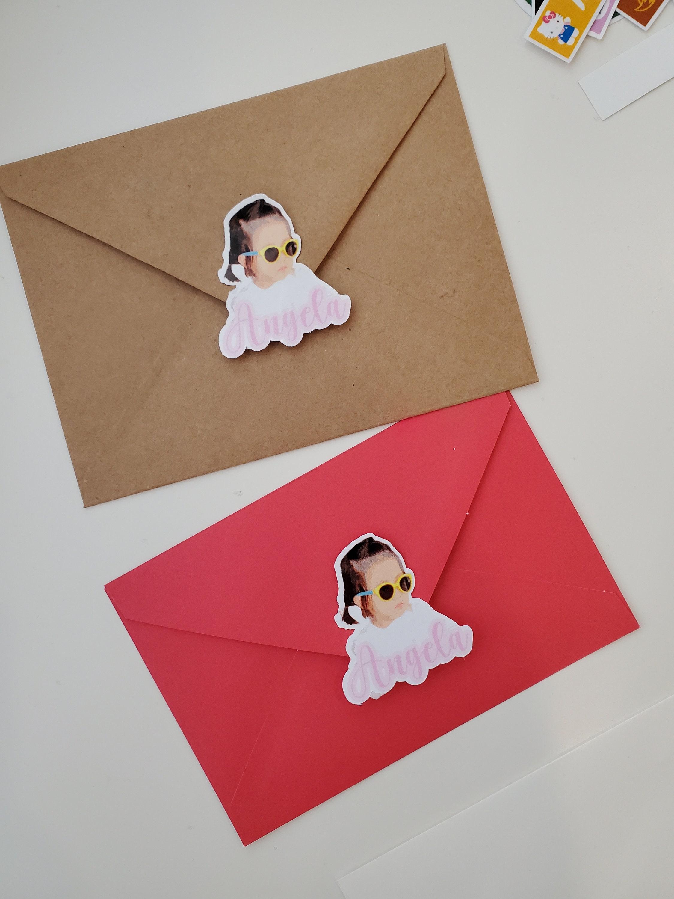 24 Personalized Portrait Stickers From Photo/envelope Sticker Seal ...