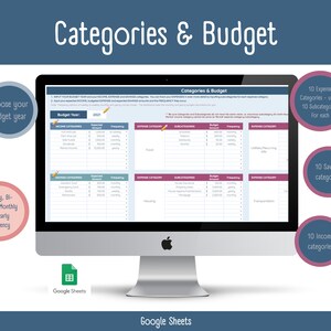 Google Sheets Personal Monthly Finance Digital Dashboard + Bill Tracker ...