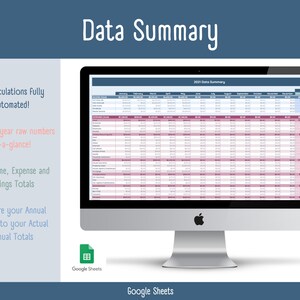 Google Sheets Personal Monthly Finance Digital Dashboard + Bill Tracker ...