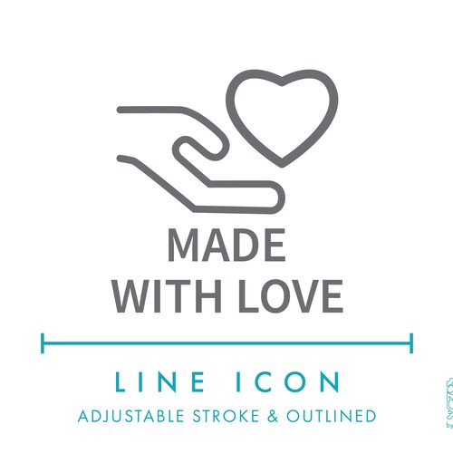 Small Batch Line Icon SVG Minimalist Small Business Packaging - Etsy