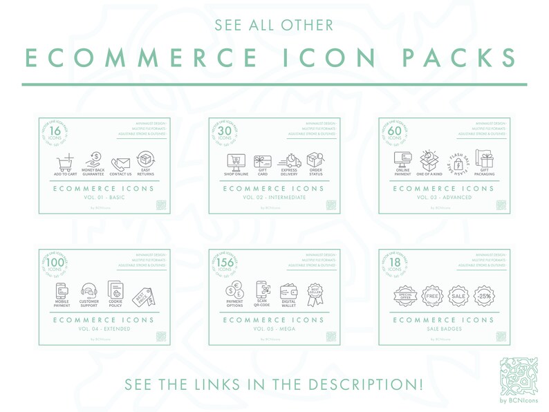 Ecommerce Symbols Vol. 02 Intermediate Icon Pack SVG, Minimalist ...