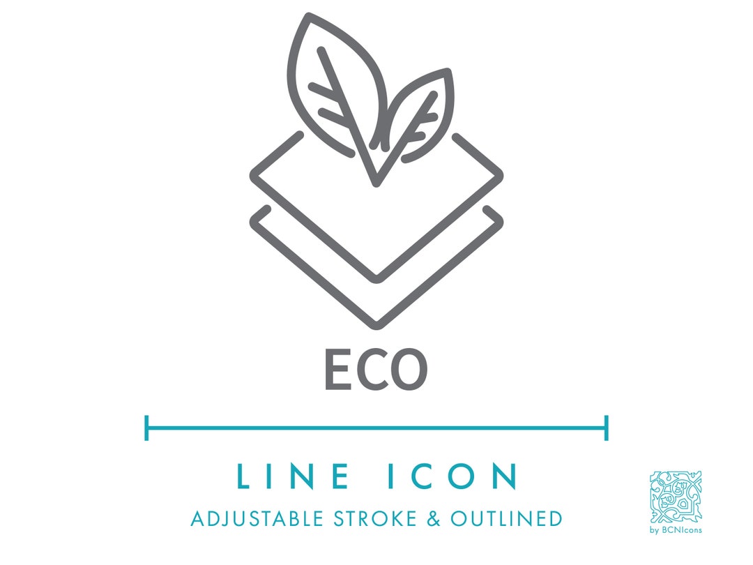 Eco Textile Material Line Icon SVG, Minimalist Eco Friendly Fabric ...
