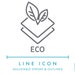 Eco Textile Material Line Icon SVG, Minimalist Eco Friendly Fabric ...