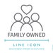 Family Owned Business Line Icon SVG, Minimalist Small Business ...