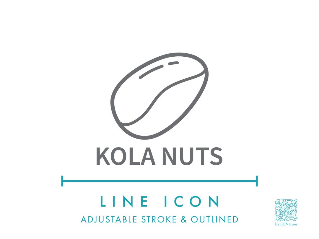 Kola Nuts Line Icon SVG, Minimalist Cola Nuts Ingredient Food ...
