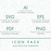 Business Features Symbols Line Icons Pack SVG, Minimalist Small ...