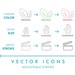 Firming Skincare Line Icon SVG, Minimalist Cosmetics Packaging Label ...