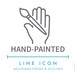 Hand-painted Line Icon SVG, Minimalist Handmade Small Business ...