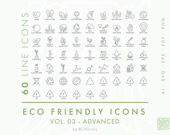 Eco Friendly Icons Pack SVG Files, Healthy Product Clip Art PNG ...