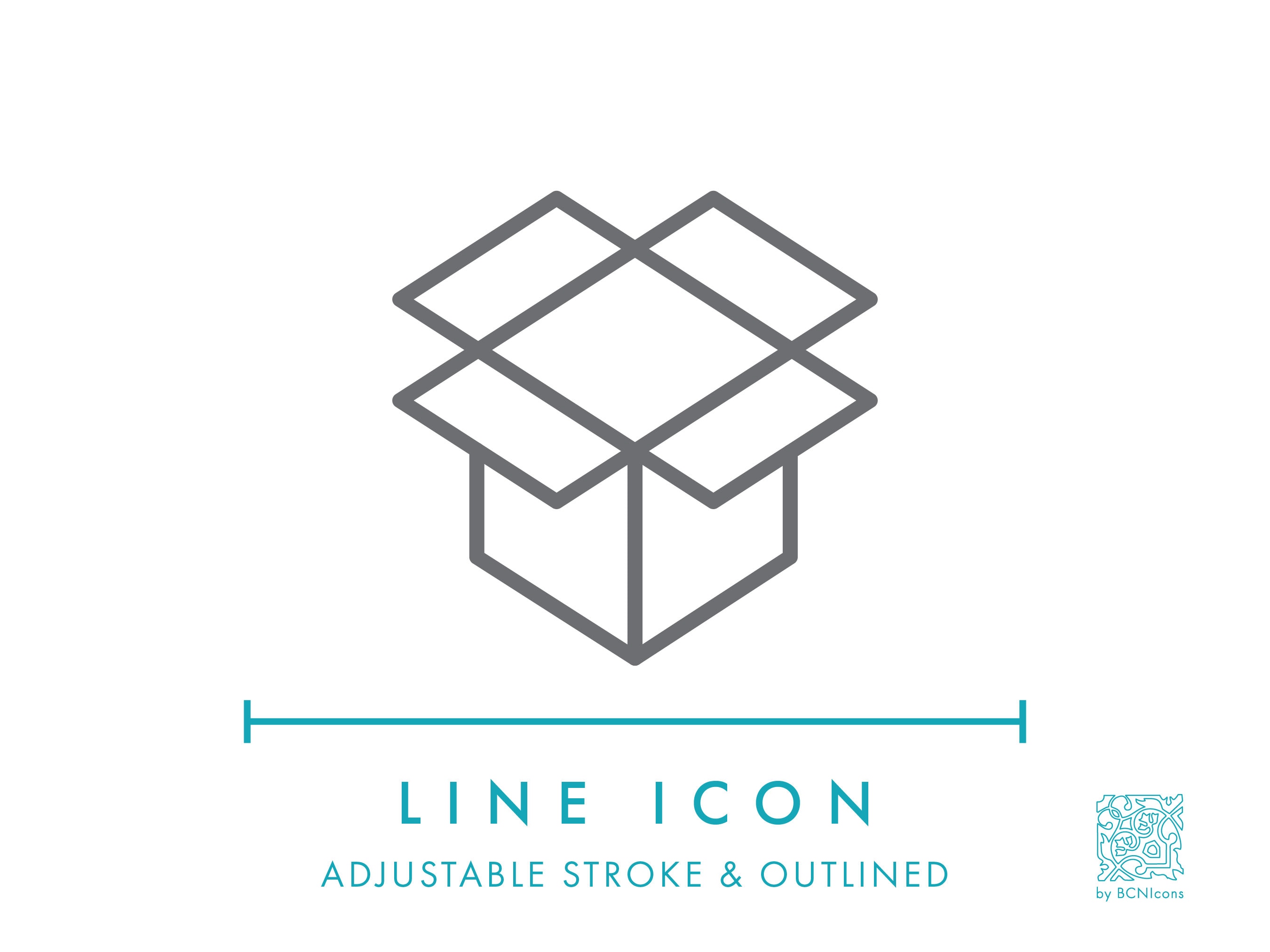 Shipping Box Ecommerce Line Icon SVG Minimalist Online Shop - Etsy