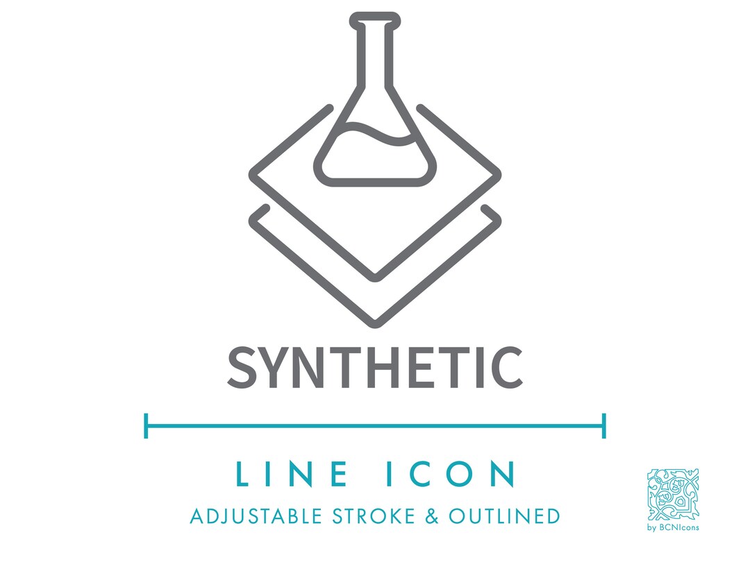 Synthetic Textile Material Line Icon SVG, Minimalist Synthetic Fabric ...
