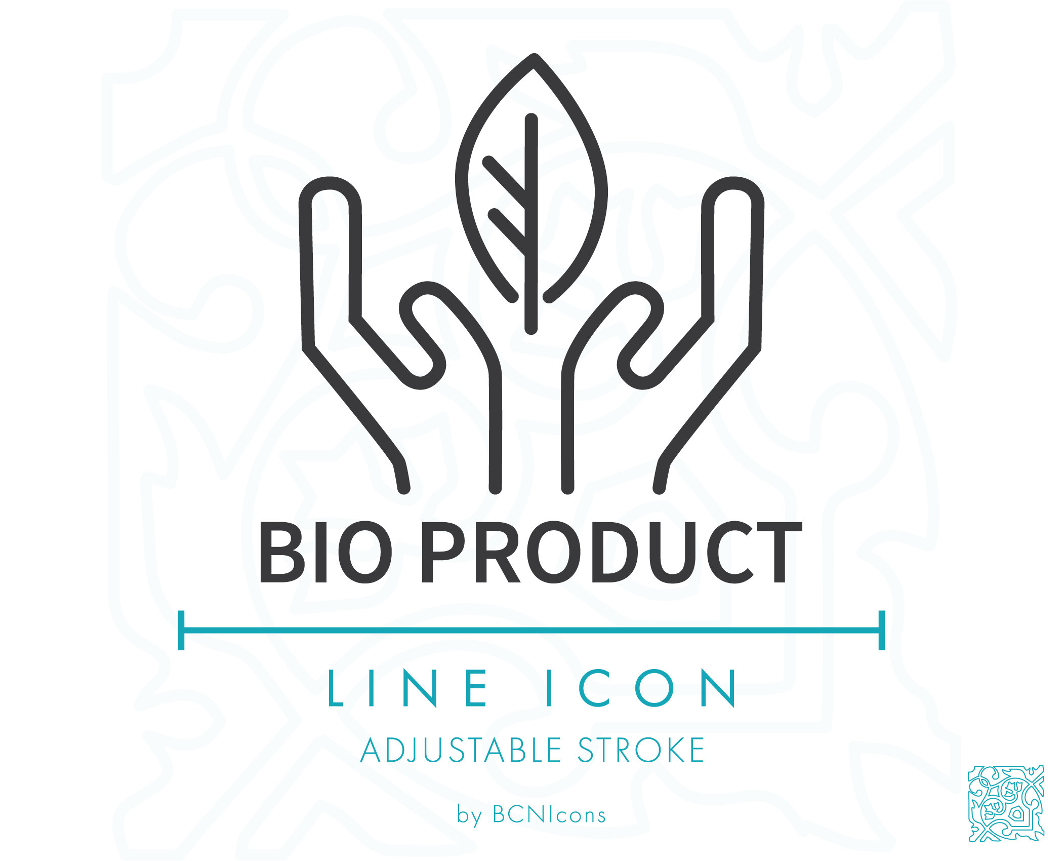 Bio Product Line Icon SVG Minimalist Eco Friendly Natural | Etsy