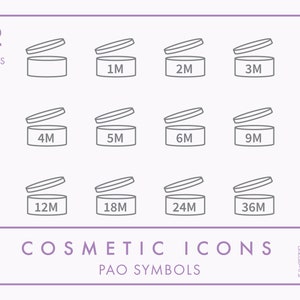 PAO SYMBOL Line Icons Pack Svg Minimalist Packaging Icon - Etsy