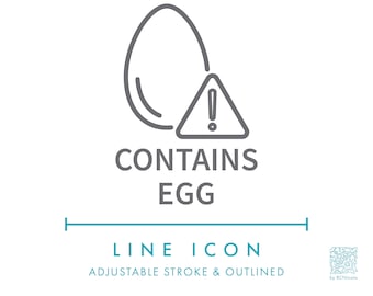 Contains Egg Icon - Etsy