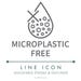 Microplastic Free Symbol Line Icon SVG, Micro Plastic Free Eco Friendly ...