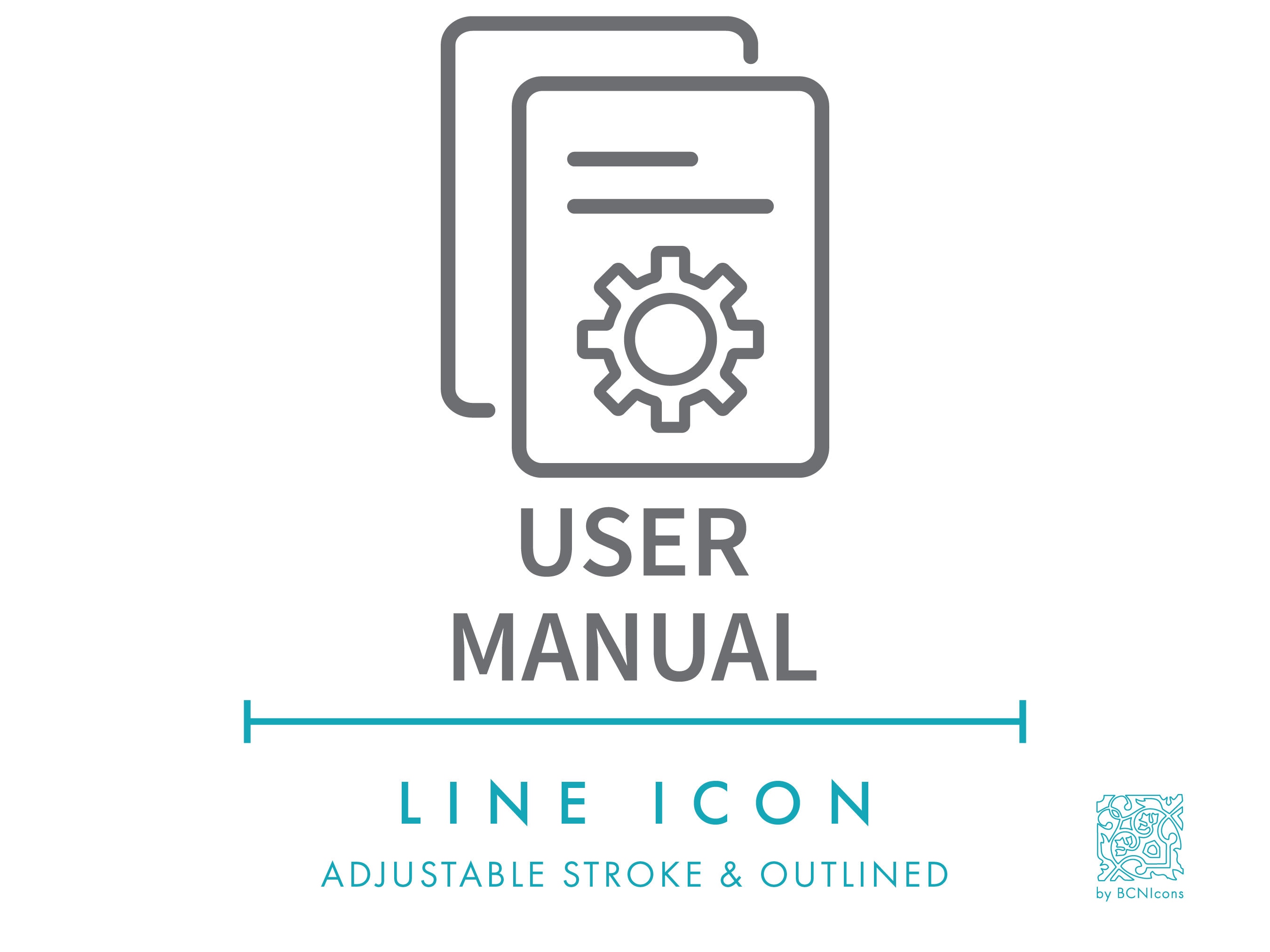 User Manual Ecommerce Line Icon SVG, Minimalist Online Store Product ...