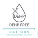 DEHP Free Line Icon SVG, Minimalist Plastic Cosmetics Product Packaging ...
