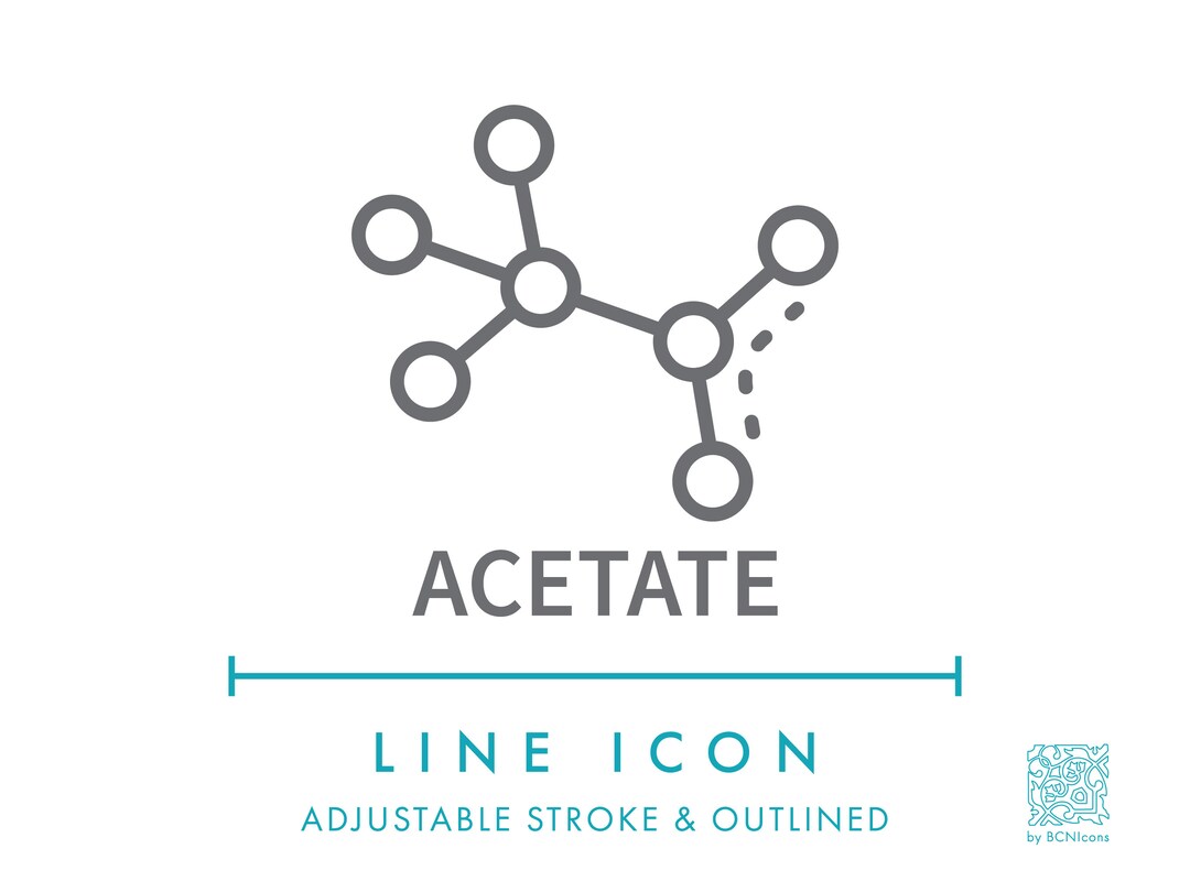 Acetate Fabric Textile Line Icon SVG, Minimalist Synthetic Fiber ...