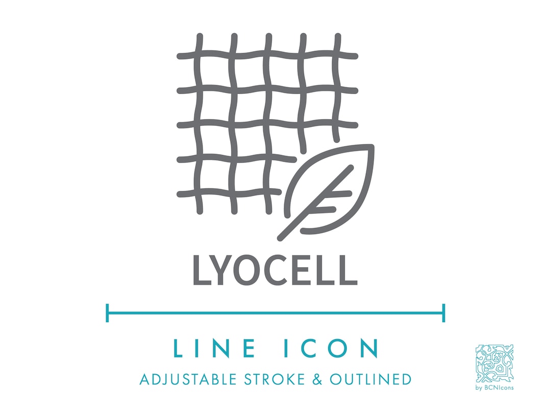 Lyocell Fiber Material Line Icon SVG, Minimalist Natural Recycled ...