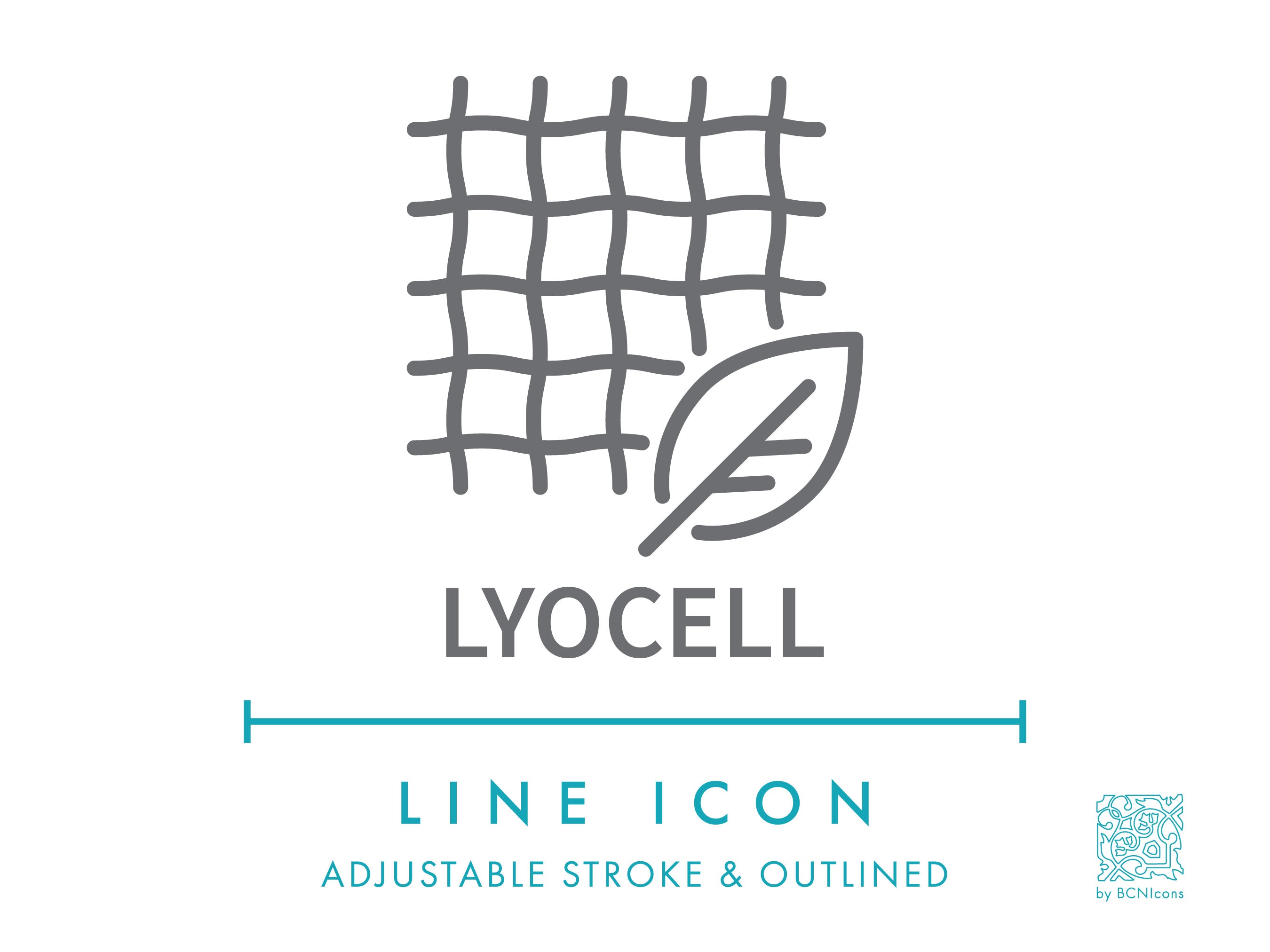 Lyocell Fiber Material Line Icon SVG, Minimalist Natural Recycled ...