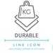 Durable Textile Material Line Icon SVG, Minimalist Resistant Strong ...