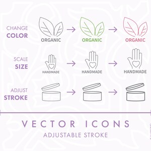 BASIC PACK: Cosmetics Packaging Symbols Vol. 01 Line Icon Vector SVG ...