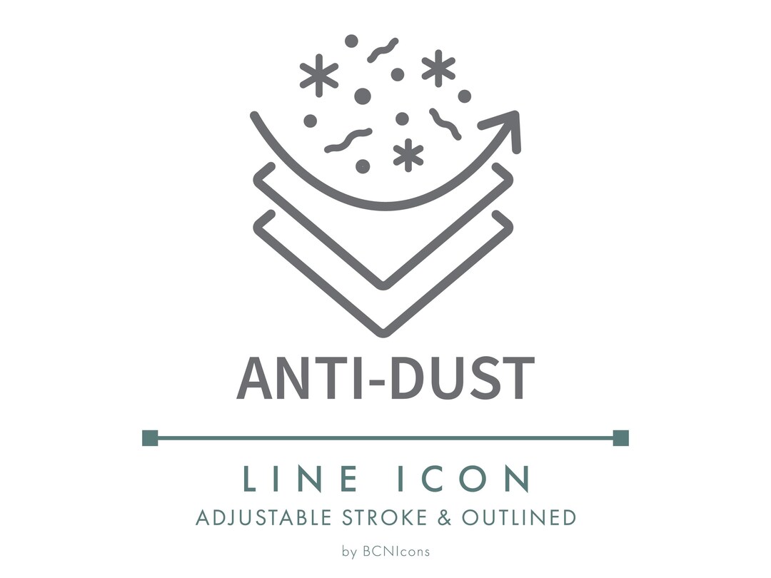 Anti-dust Textile Material Line Icon SVG, Minimalist Dust Free Fabric ...