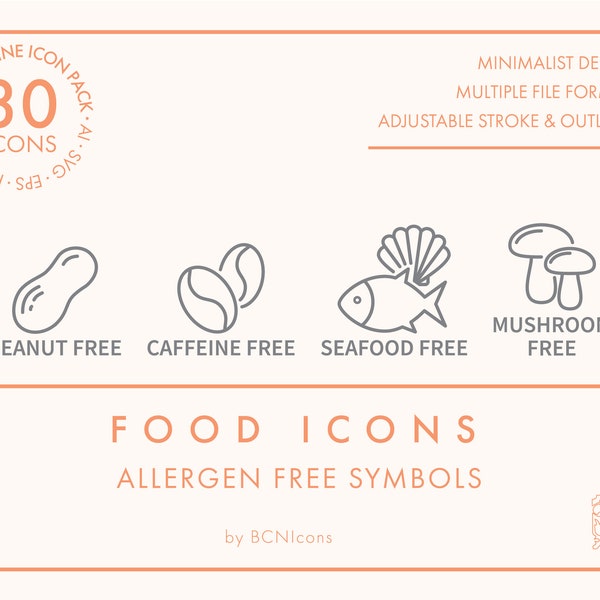 Allergy Symbols Svg - Etsy