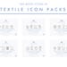 Velvet Fabric Material Line Icon SVG, Velveteen Pile Fiber Textile Icon ...