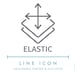 Elastic Textile Material Line Icon SVG, Minimalist Four Way Stretch ...