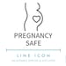Pregnancy Safe Line Icon SVG, Minimalist Cosmetics Safety Packaging ...