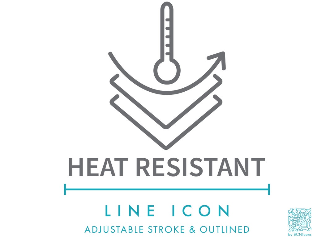 Heat Resistant Textile Material Line Icon SVG, Minimalist High ...