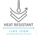 Heat Resistant Textile Material Line Icon SVG, Minimalist High ...
