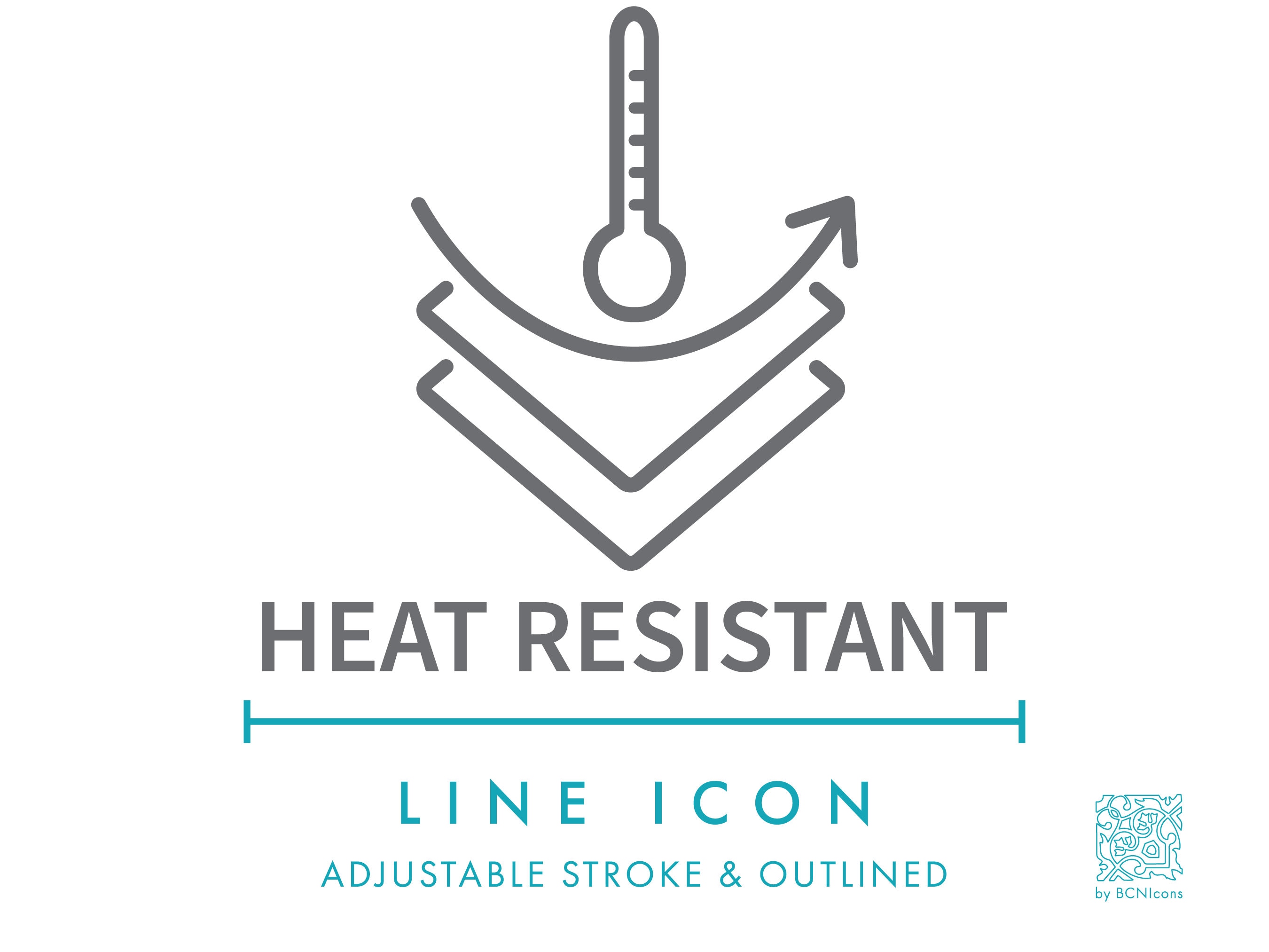 Heat Resistant Textile Material Line Icon SVG, Minimalist High ...