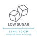 Low Sugar Line Icon SVG, Minimalist Low Calories Natural Diet Food ...