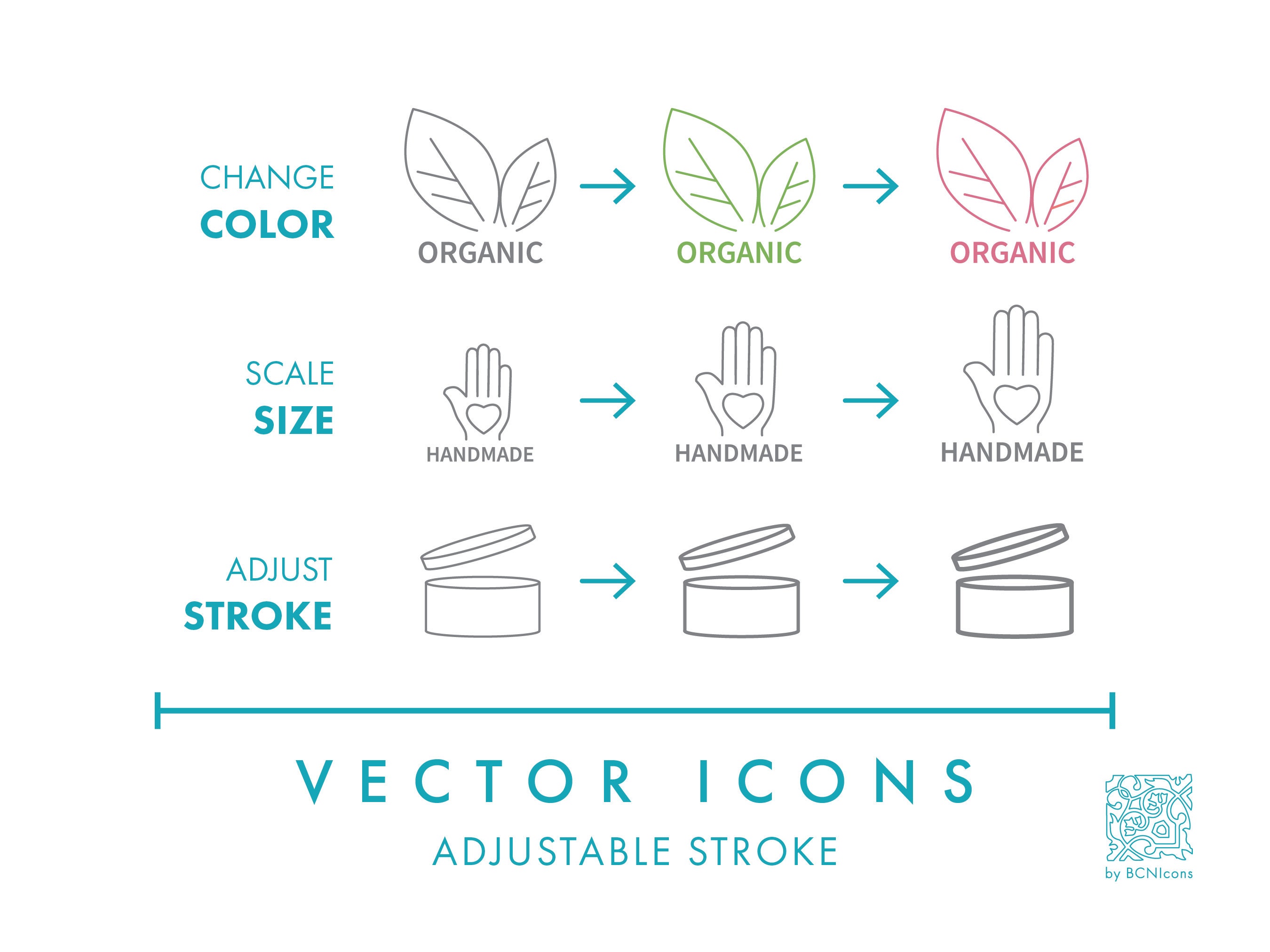 Natural Ingredients Line Icon SVG, Minimalist Natural Food and Beverage ...