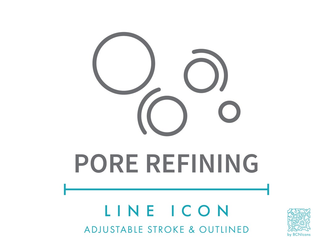 Pore Refining Line Icon SVG, Skin Care Face Treatment Symbol Cosmetics ...
