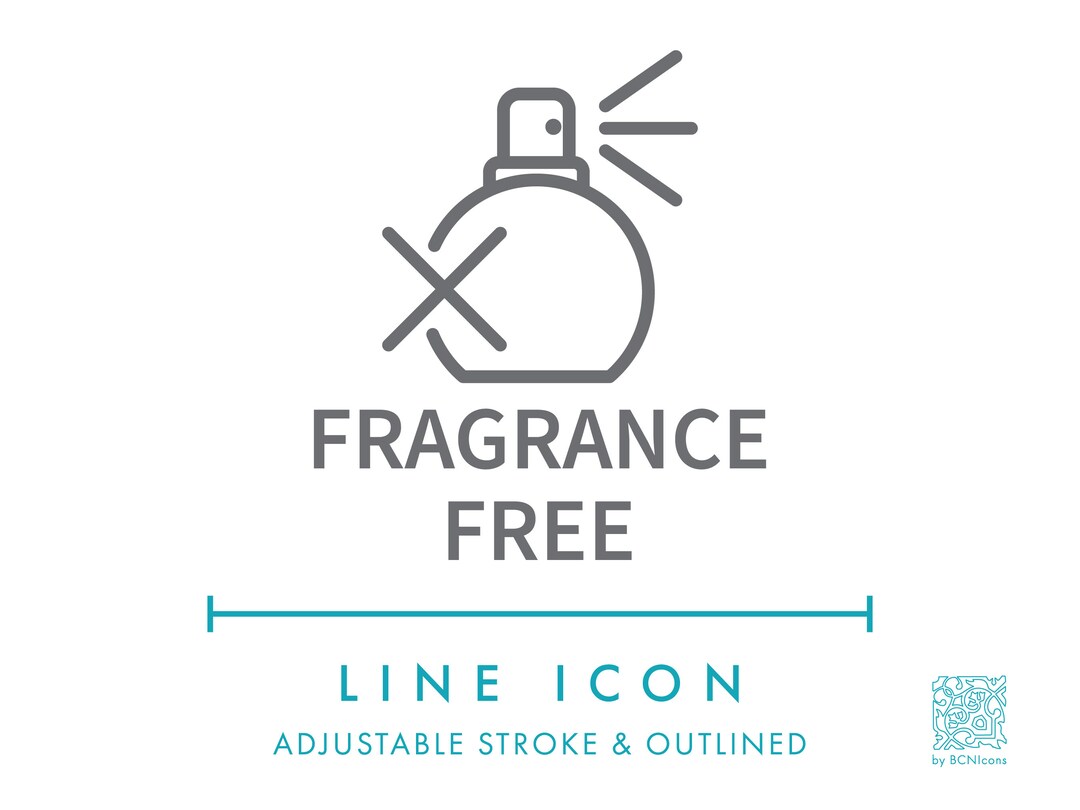 Fragrance Free Skincare Line Icon SVG, Minimalist Natural Cosmetics ...