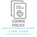 Cookie Policy Ecommerce Line Icon SVG, GDPR Online Store Data ...
