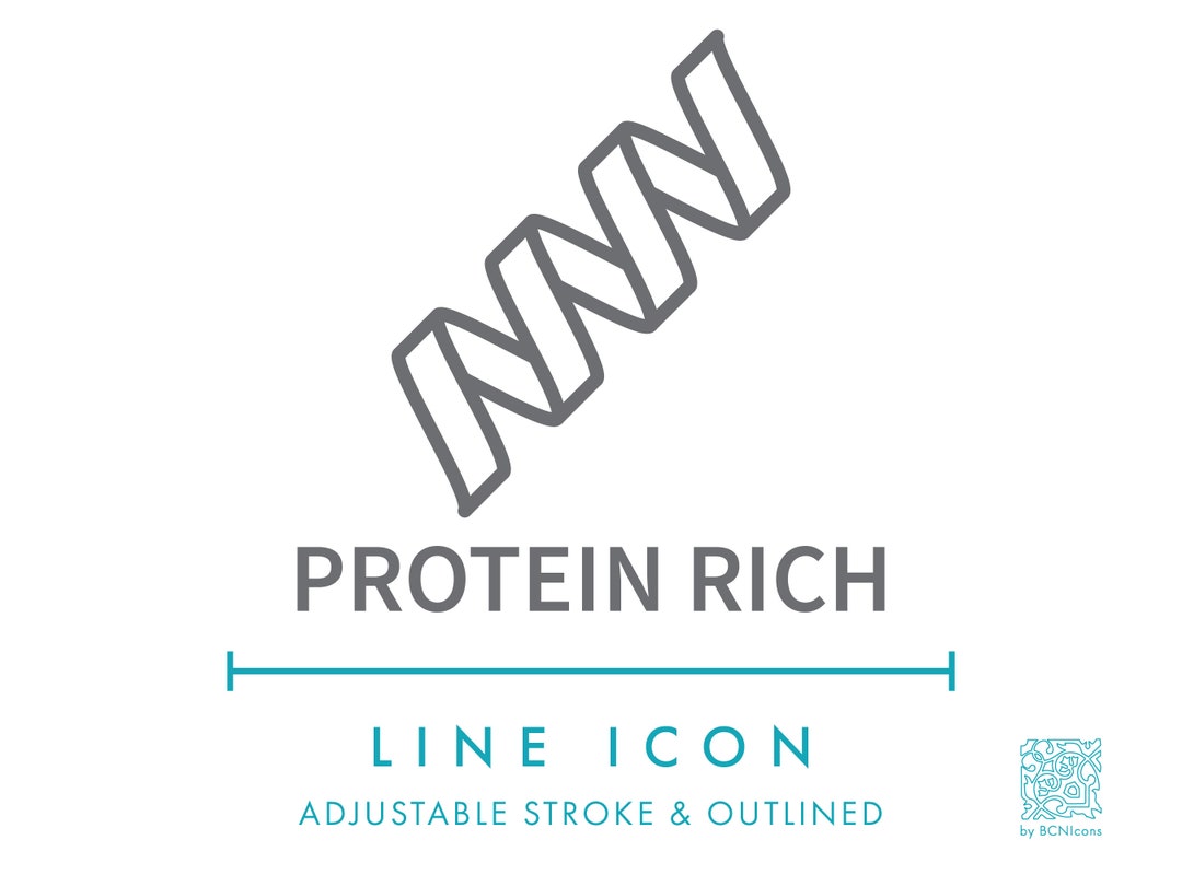 Protein Rich Line Icon SVG, Minimalist High Protein Nutrition Food ...
